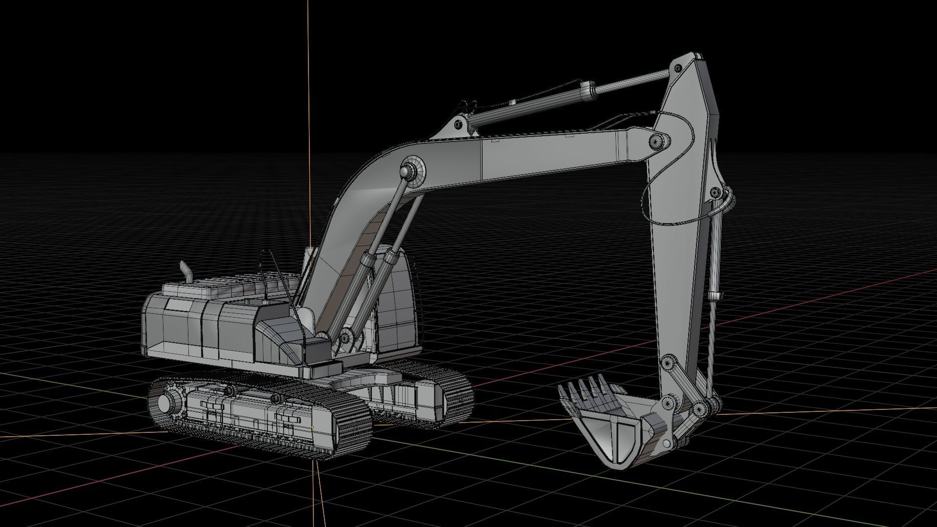 Model3D excavator Sumitomo SH210 3D model | CGTrader