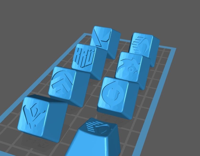 Omen valorant keycaps 3D model 3D printable | CGTrader