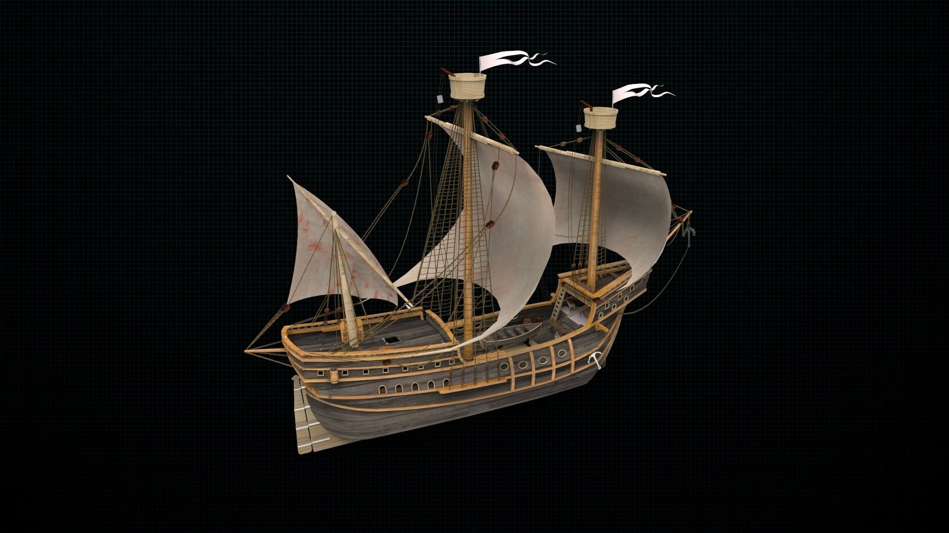 Sailing ship 3D model | CGTrader