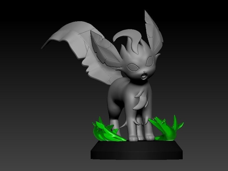 Pokemon leafeon 3D model 3D printable | CGTrader