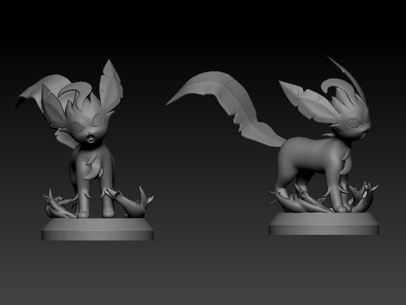 Pokemon leafeon 3D model 3D printable | CGTrader