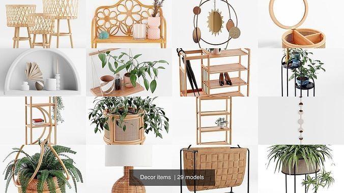 Decor items 3D Model Collection | CGTrader