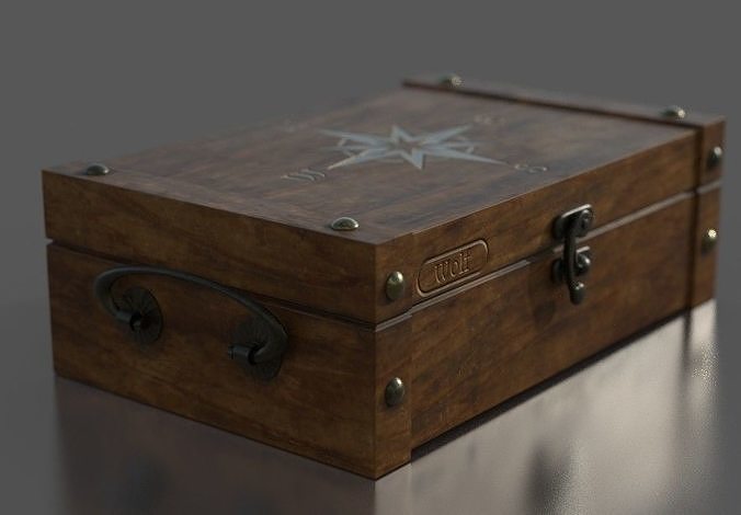 captain-box compass box 3D model | CGTrader