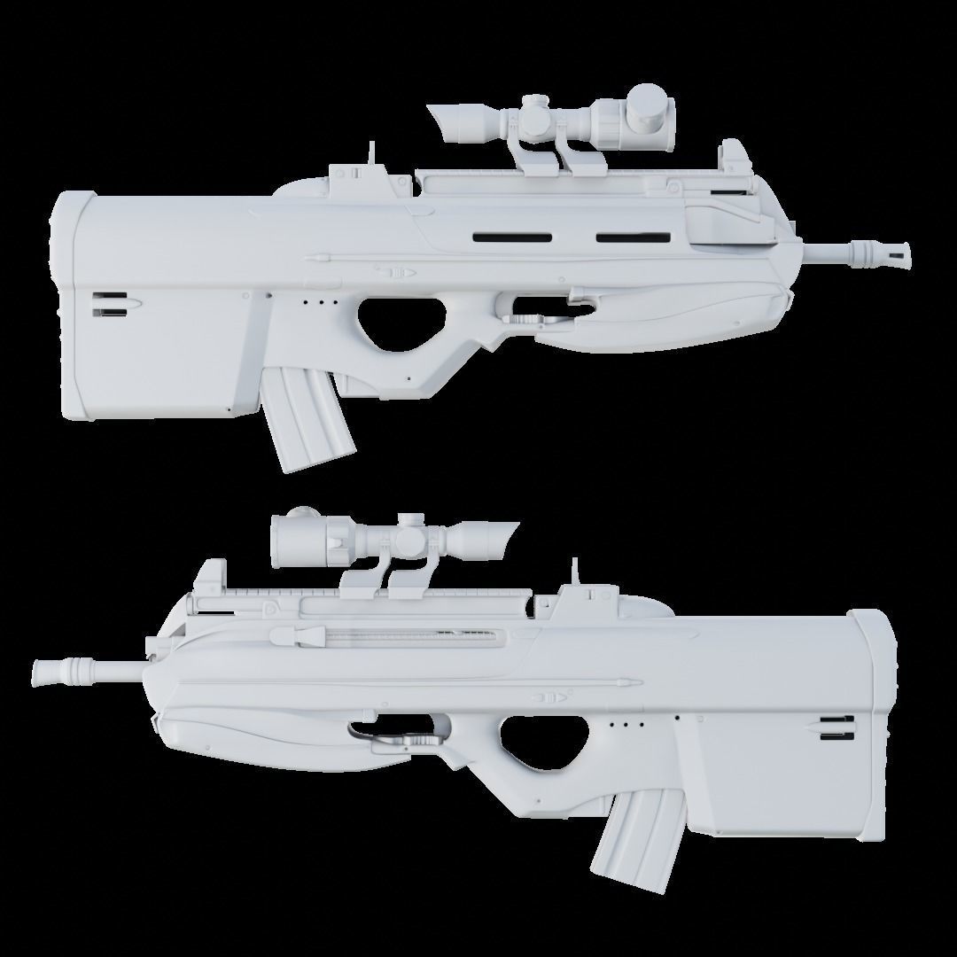 FN F2000 High Poly 3D model | CGTrader