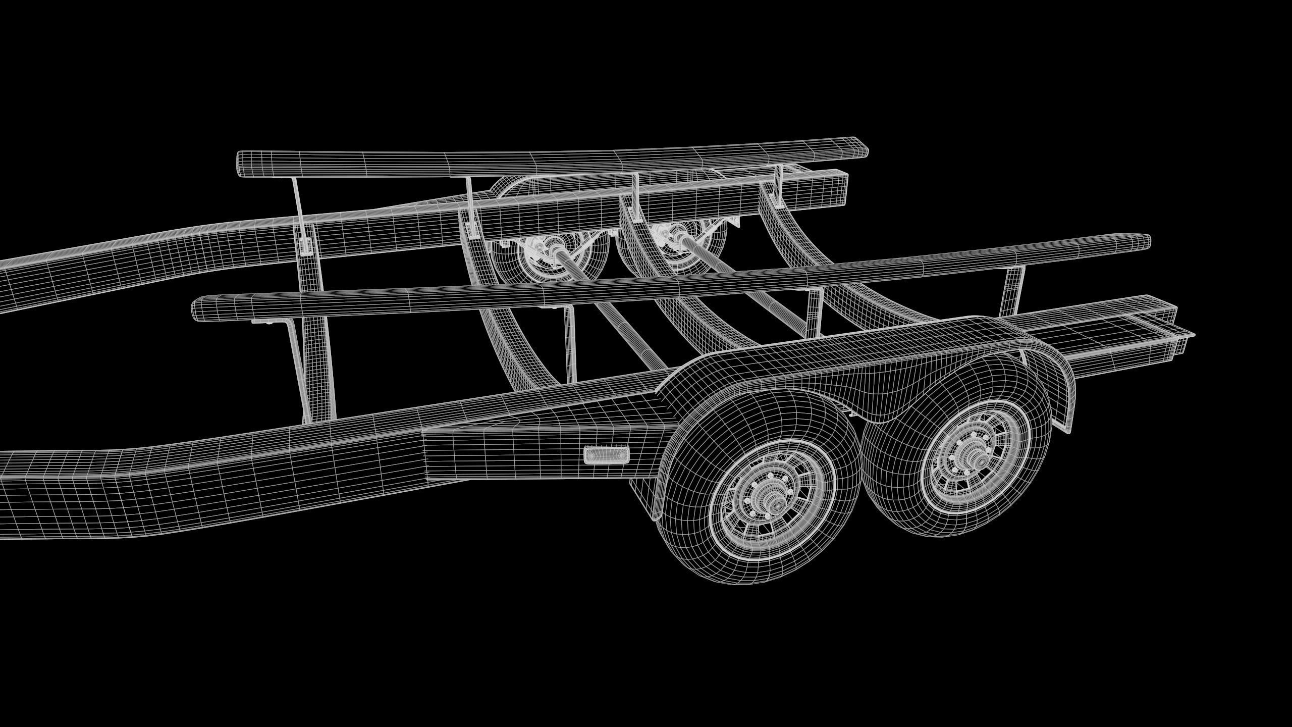 Boat Trailer 3D model | CGTrader