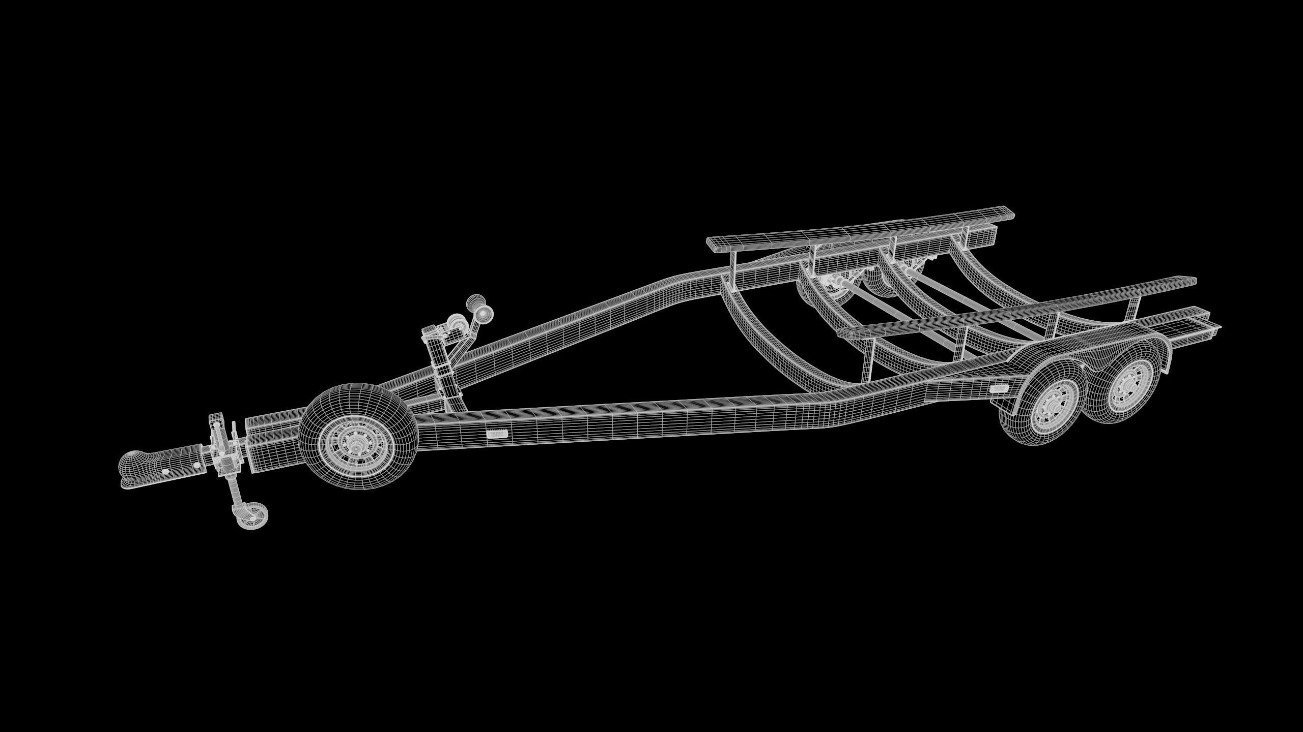 Boat Trailer 3D model | CGTrader