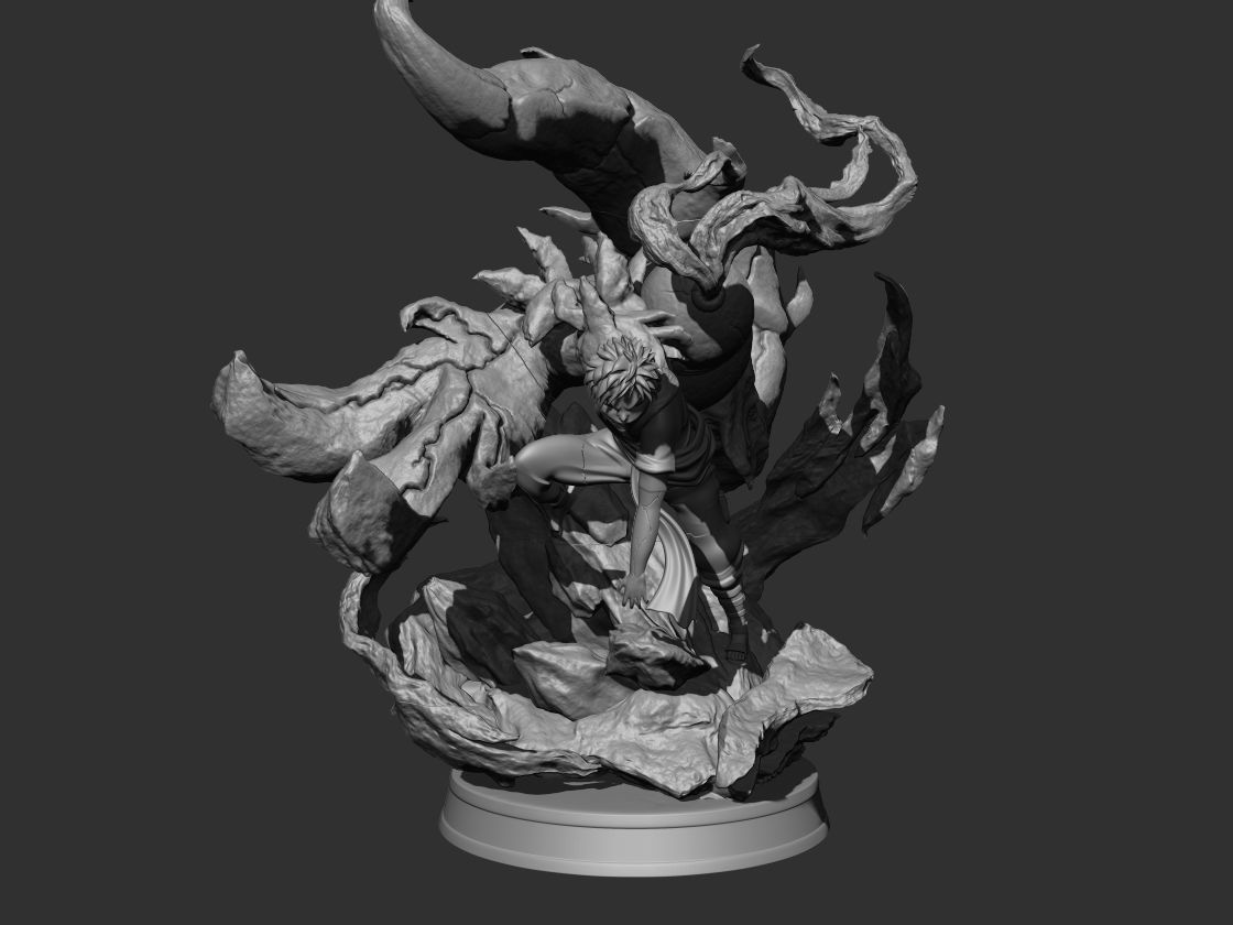 Gaara Sand Demon 3d statue 3D model 3D printable | CGTrader