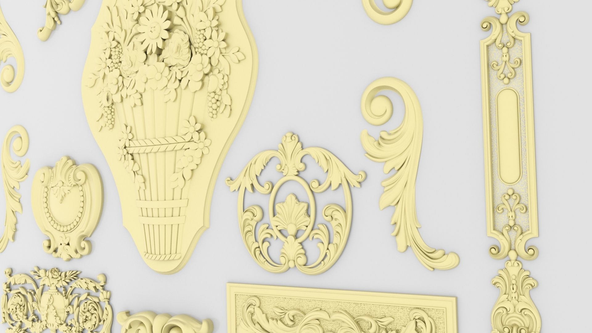 Ornamental Kitbash 3D model 3D printable | CGTrader