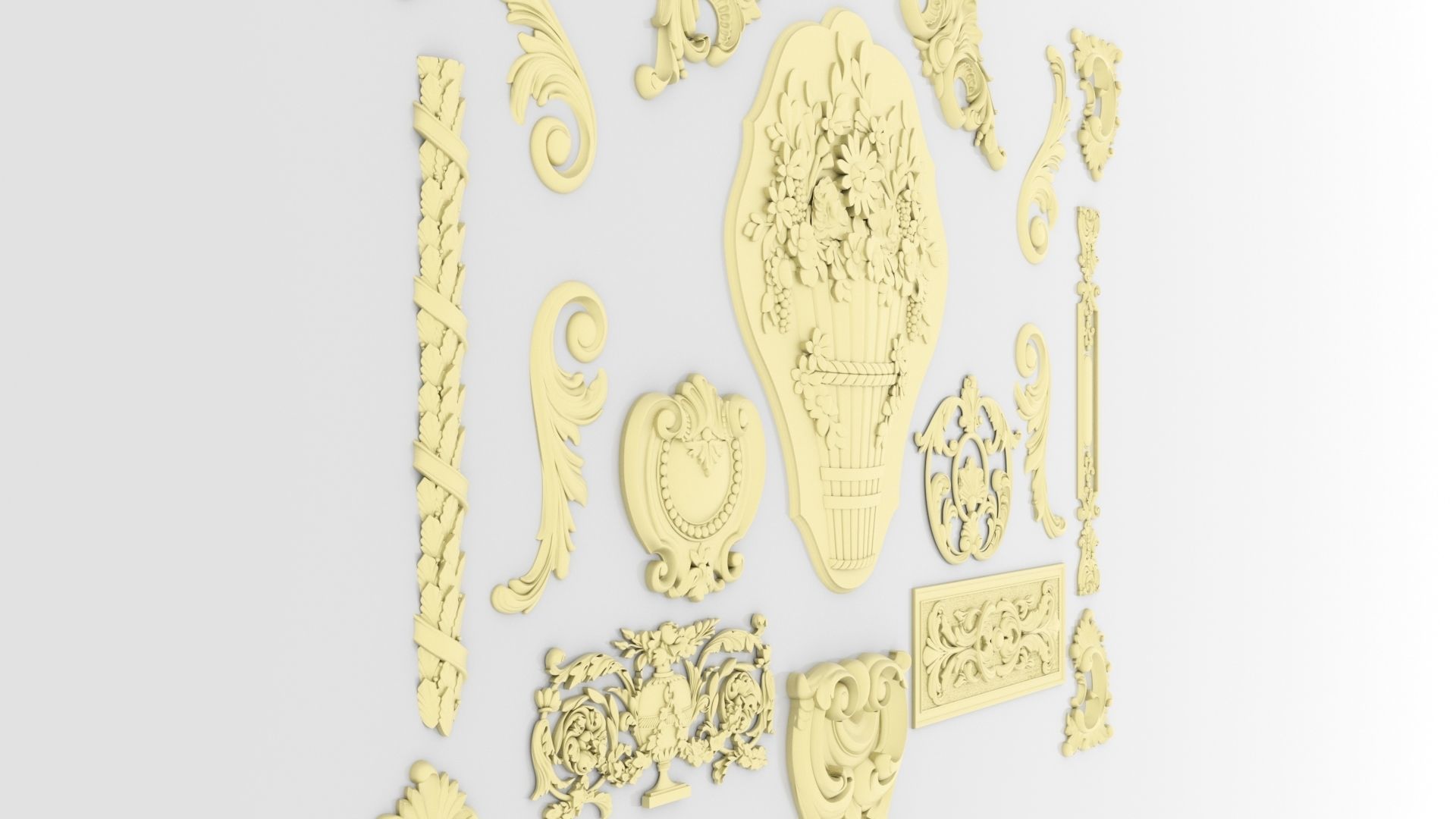 Ornamental Kitbash 3D model 3D printable | CGTrader