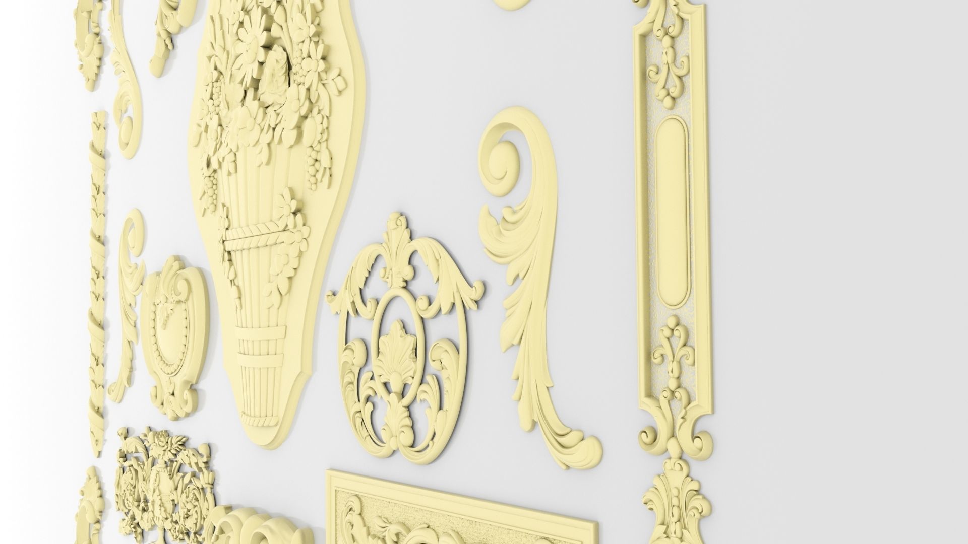 Ornamental Kitbash 3D model 3D printable | CGTrader