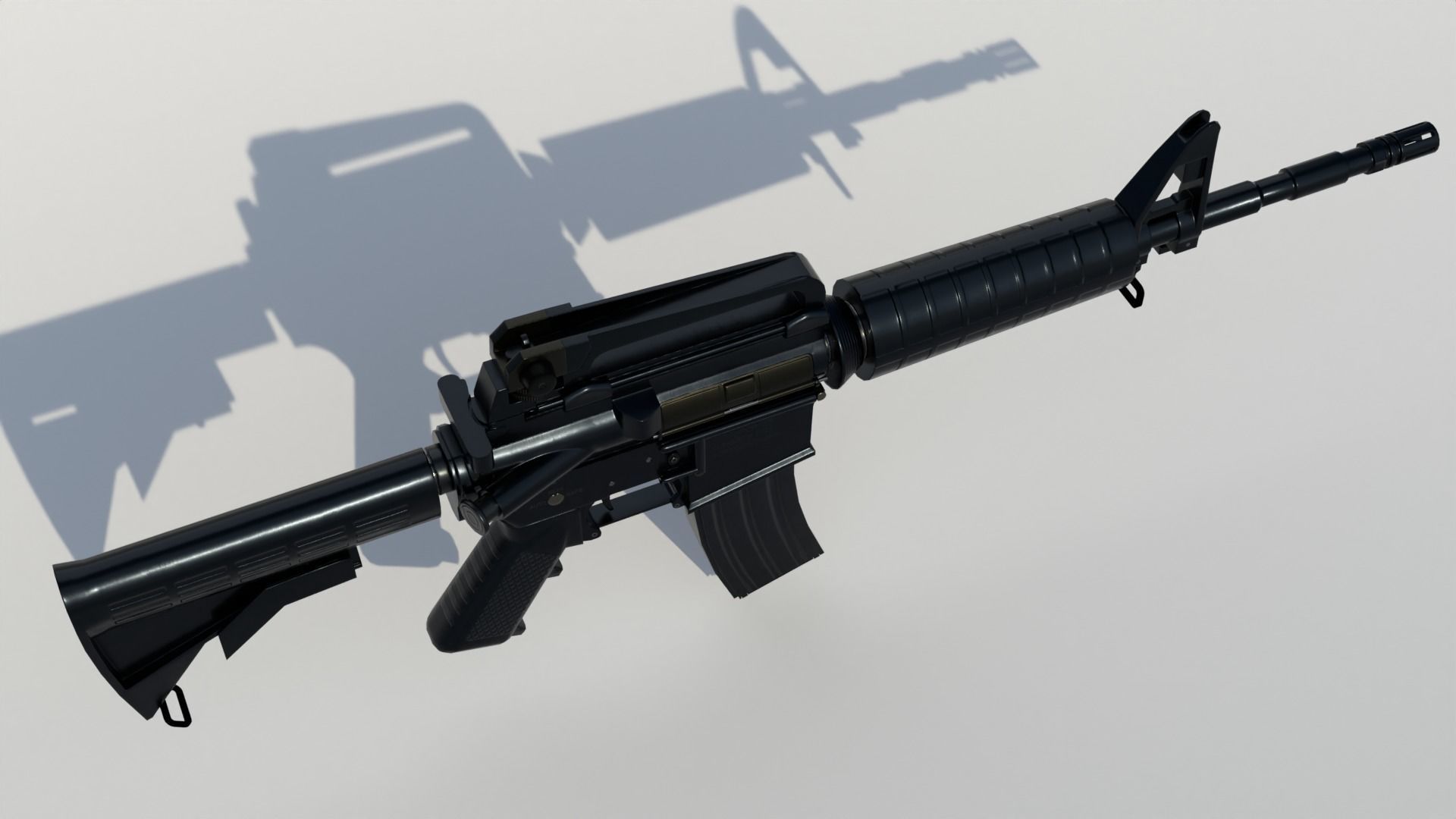 3D model Game-ready 3D model of M4 carbine VR / AR / low-poly | CGTrader