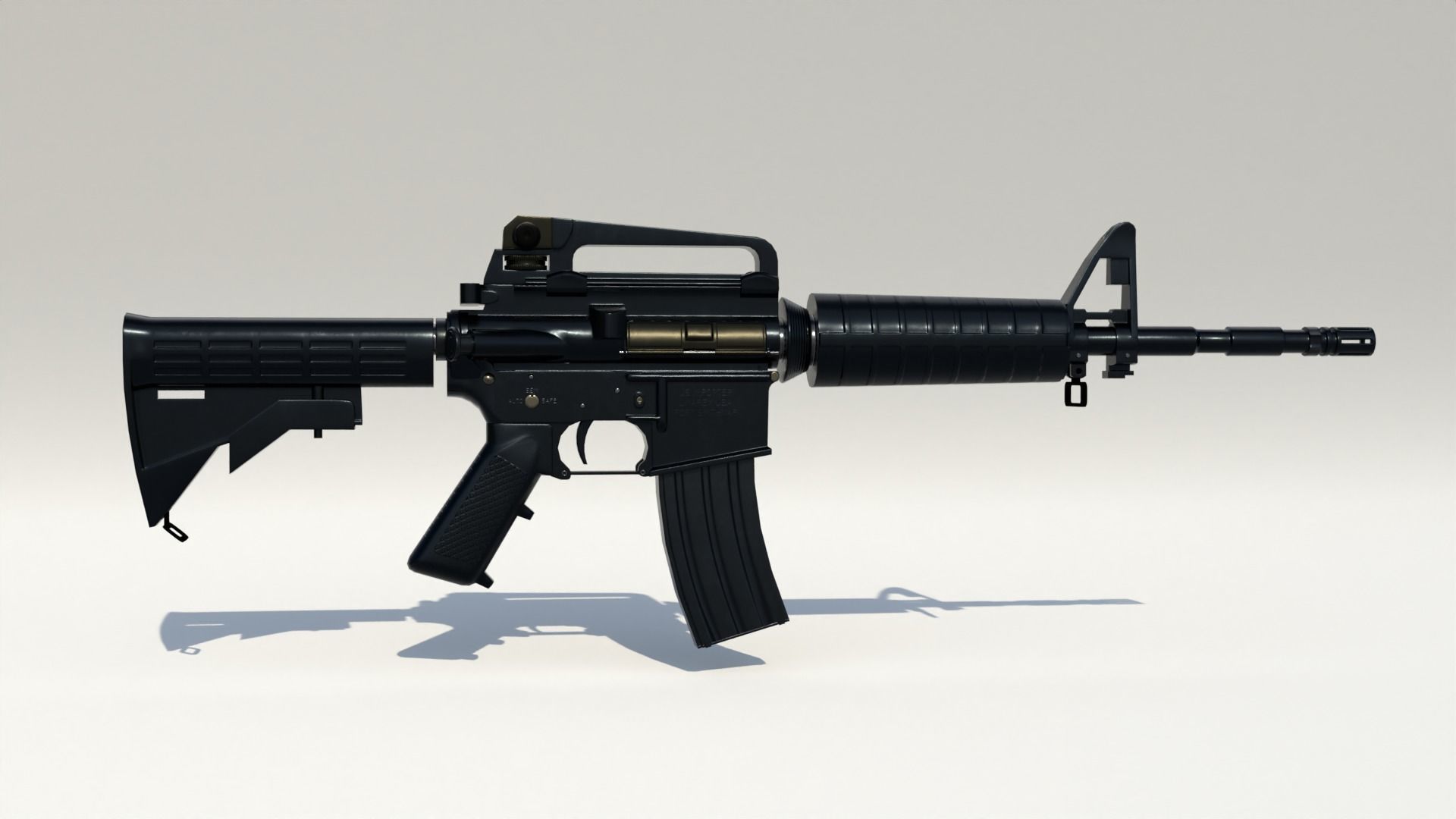 3D model Game-ready 3D model of M4 carbine VR / AR / low-poly | CGTrader