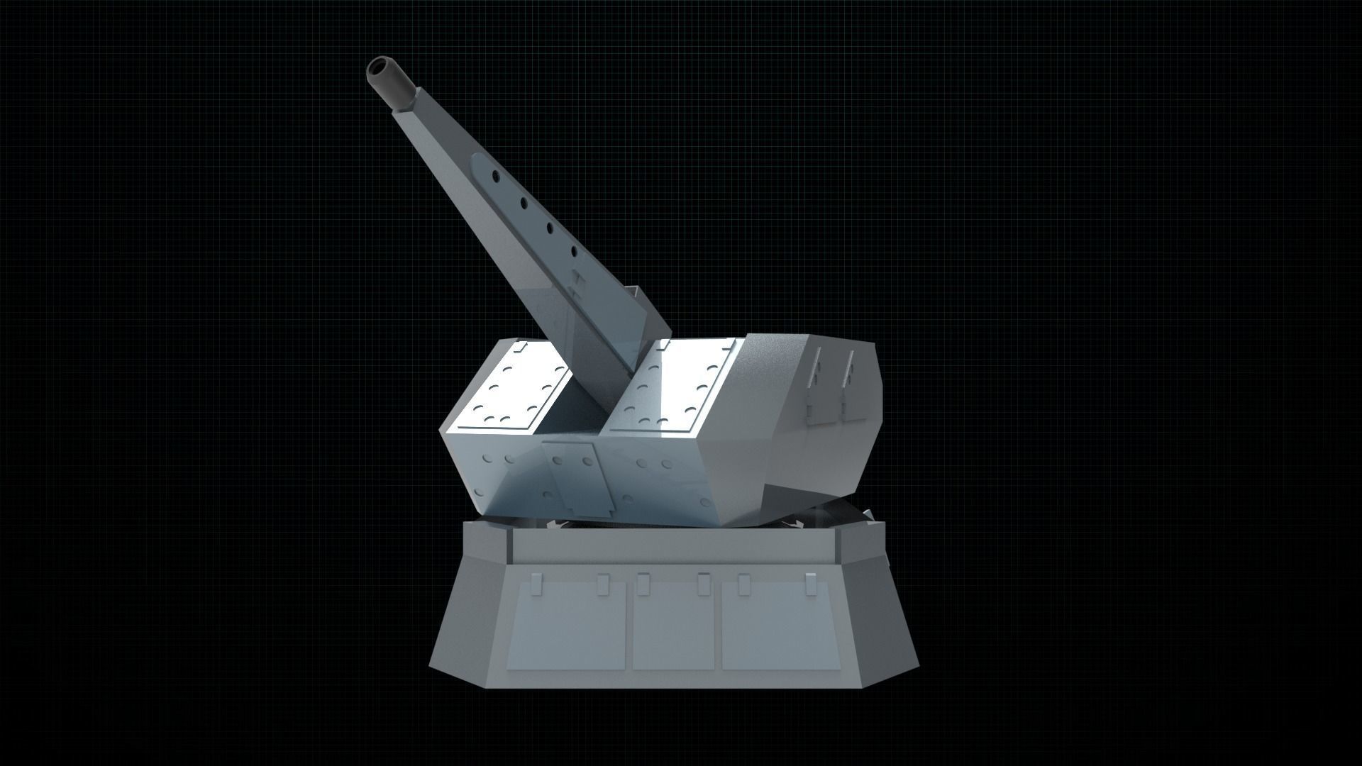 Rheinmetall Oerlikon Millennium Gun 3D model | CGTrader
