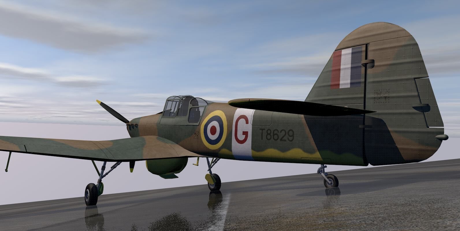 Miles M-9a Master Mk-1 3D model | CGTrader