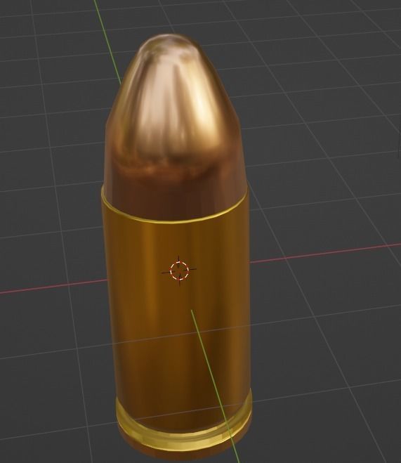 45 ACP Bullet free 3D model | CGTrader