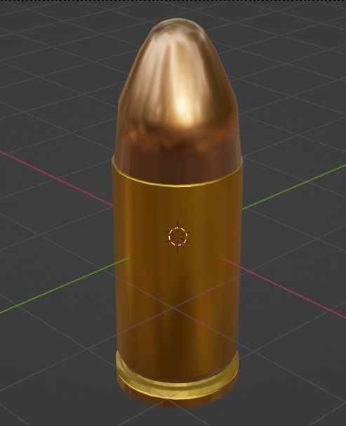 45 ACP Bullet free 3D model | CGTrader