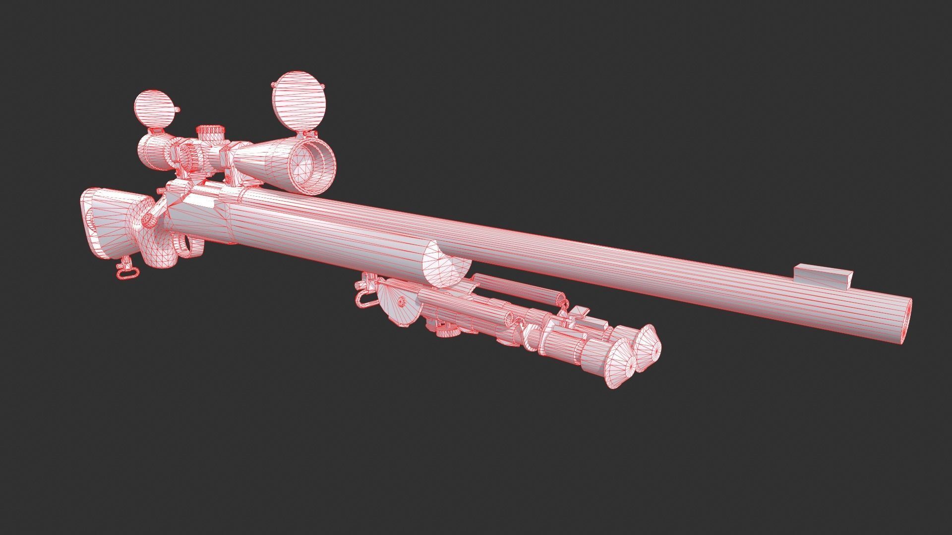 3D model M24 - SWS Sniper Rifle VR / AR / low-poly | CGTrader