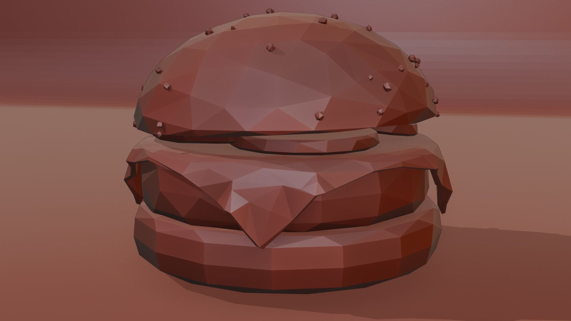 Low-Poly Burger free VR / AR / low-poly 3D model | CGTrader