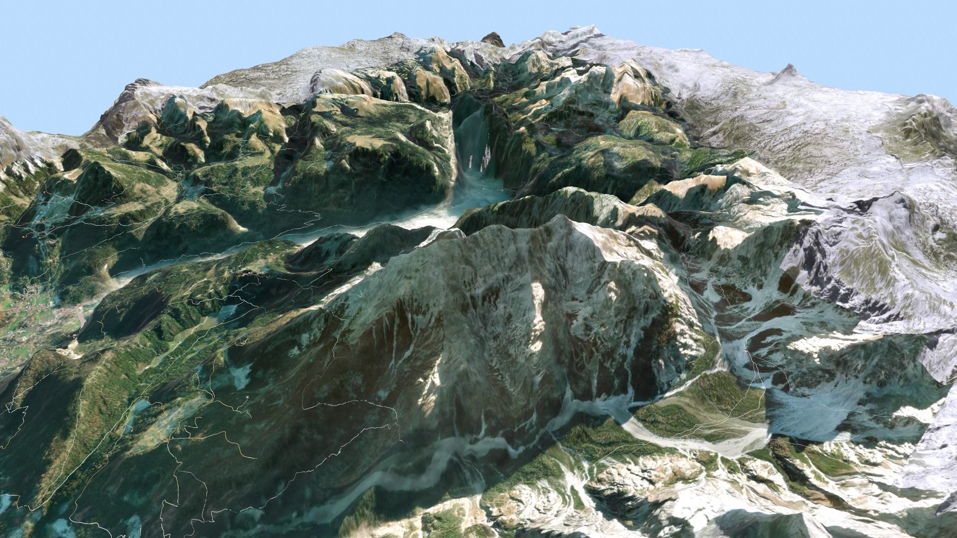 9 Mountain landscapes Alps 3D Model Collection | CGTrader