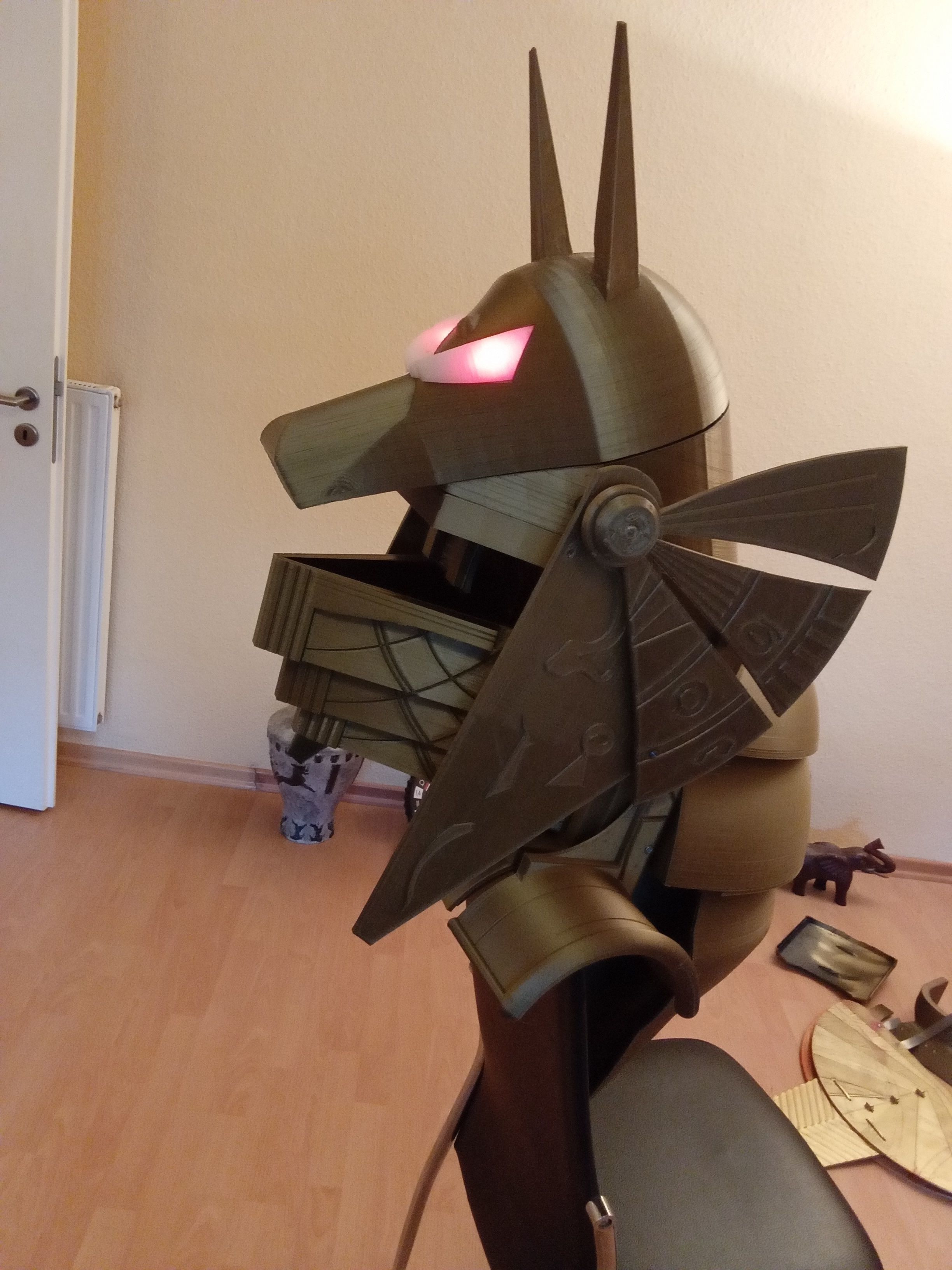 Stargate jaffa anubis helmet 3D model 3D printable | CGTrader