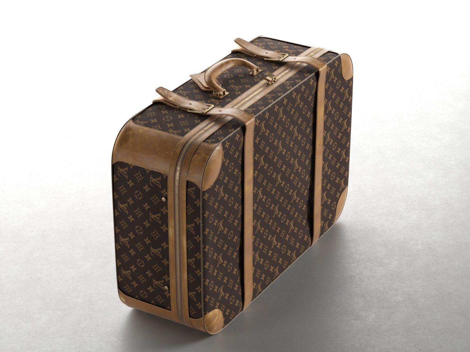 1980 Vintage Suitcase 3D model | CGTrader