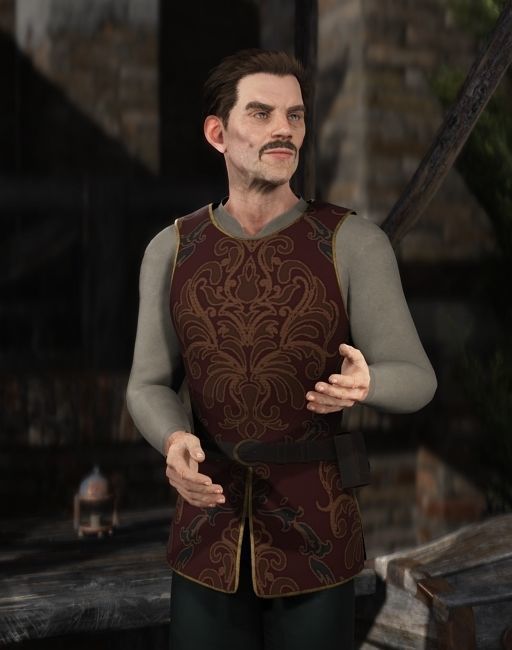 3D model The Merchant Male - Fantasy Clothing VR / AR / low-poly | CGTrader