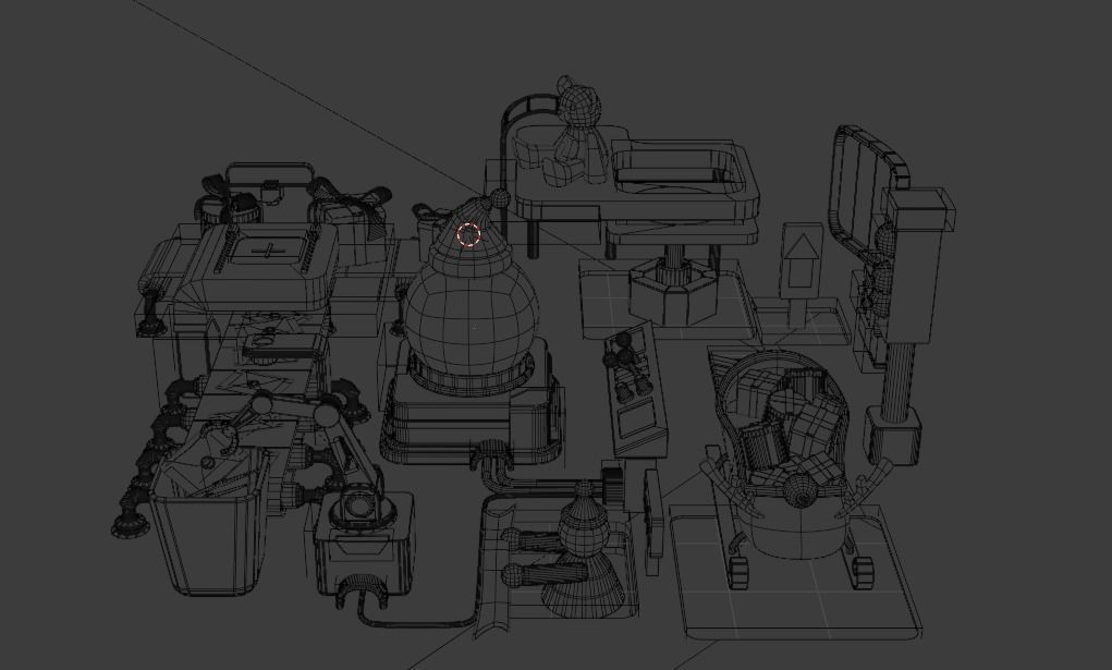 3D model Production of Toy Factory Futuristic VR / AR / low-poly | CGTrader