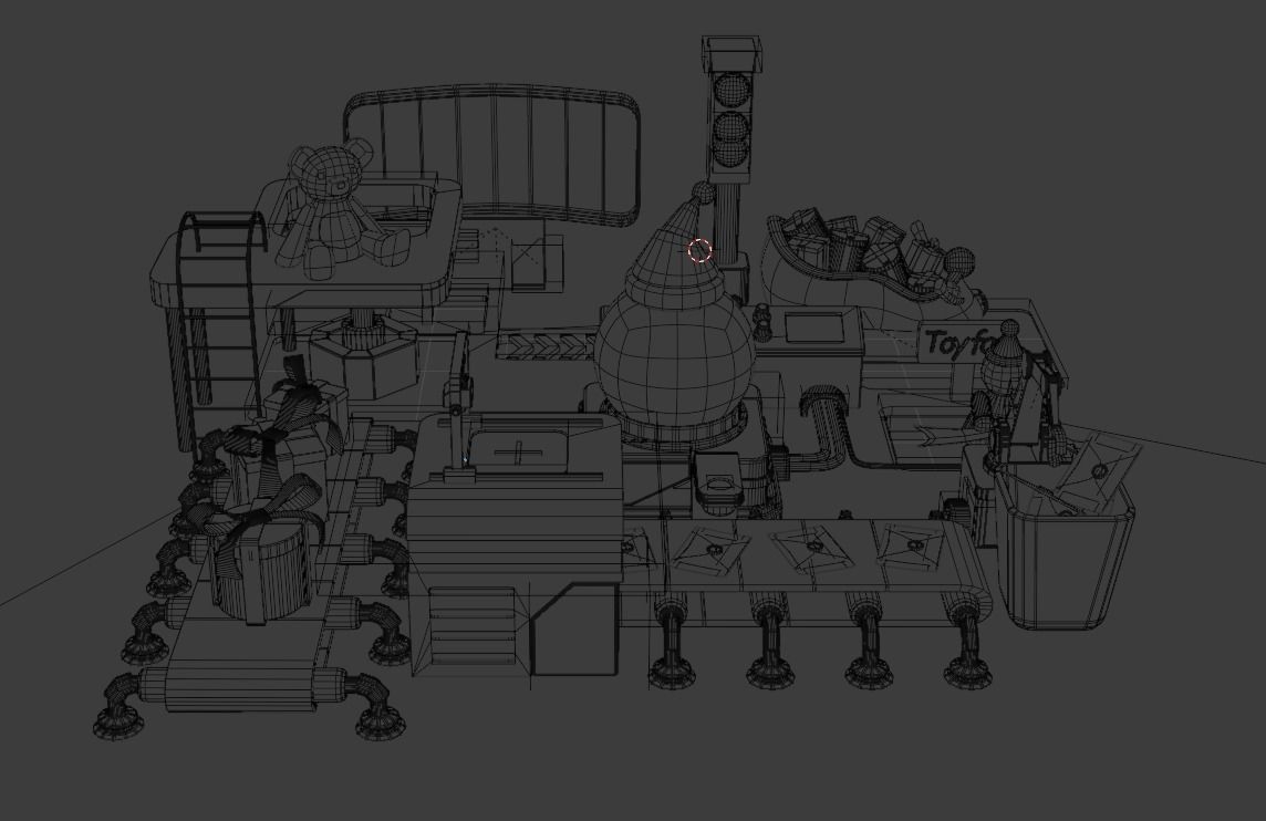 3D model Production of Toy Factory Futuristic VR / AR / low-poly | CGTrader