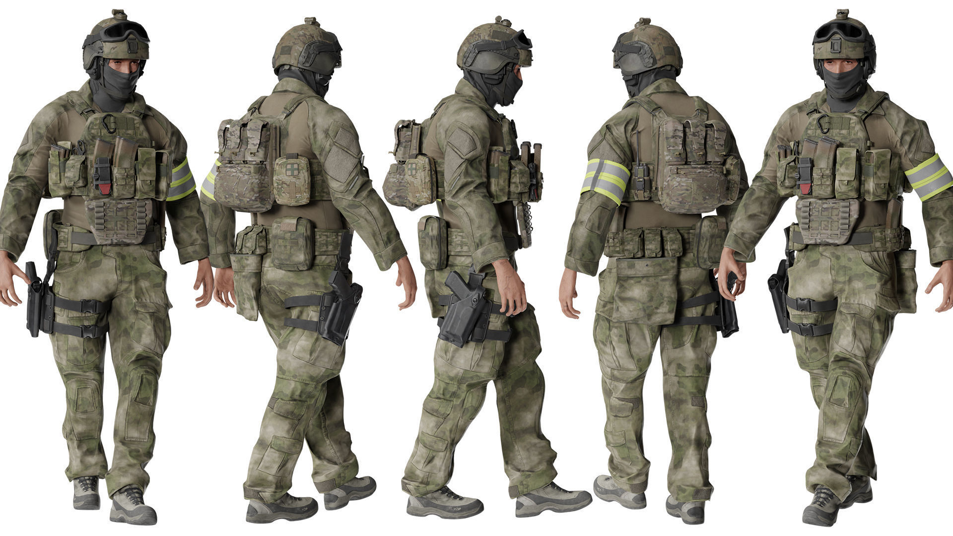 3D model MILITARY Game Ready Character Russian Tactical Soldier VR / AR ...