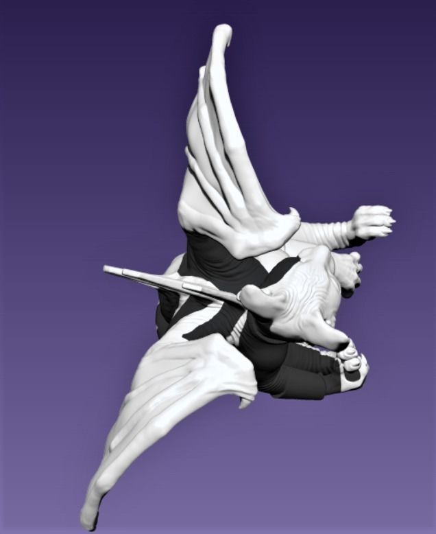 Cat with wings 3D model 3D printable | CGTrader