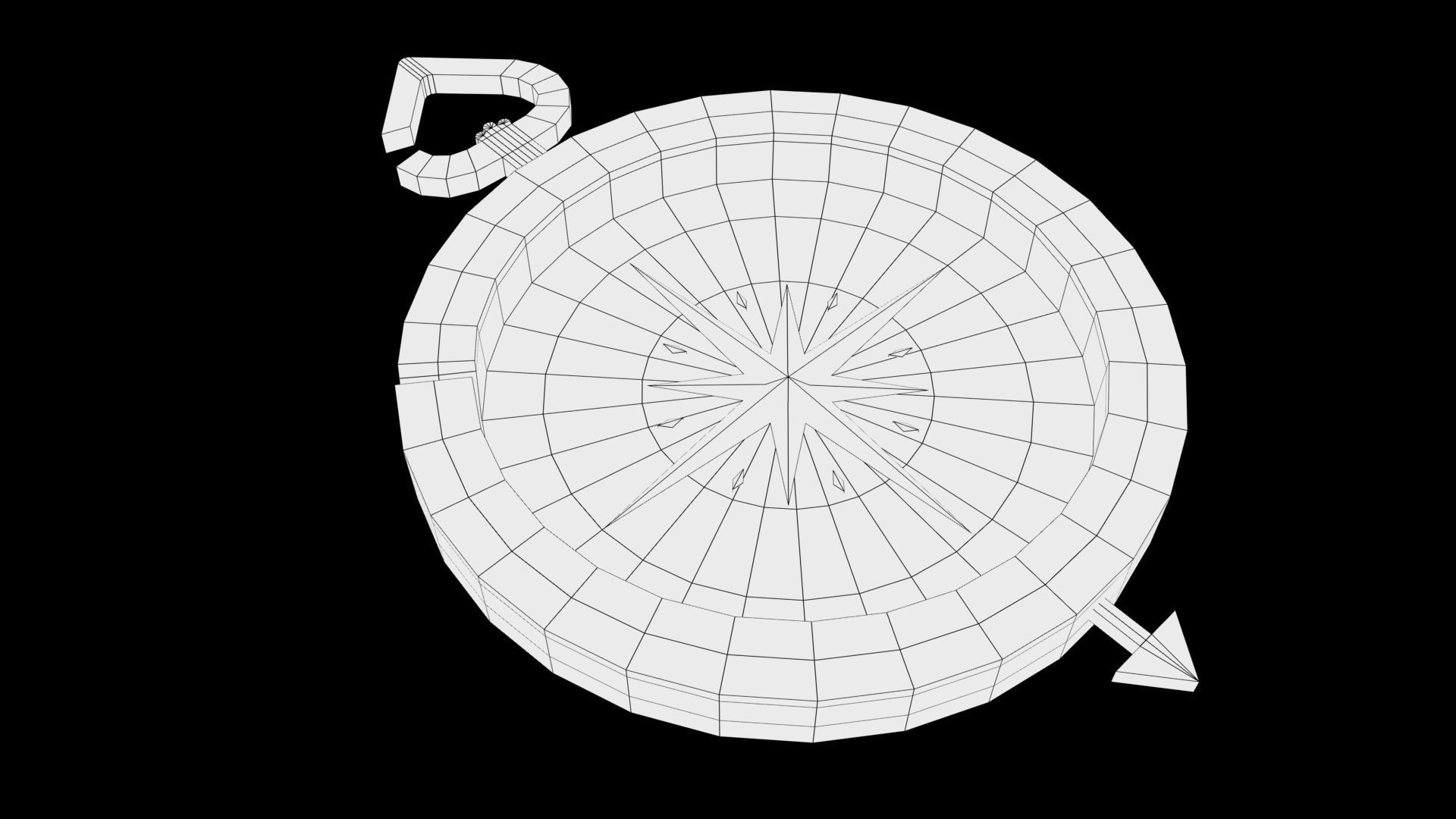 3D model Stylized compass VR / AR / low-poly | CGTrader