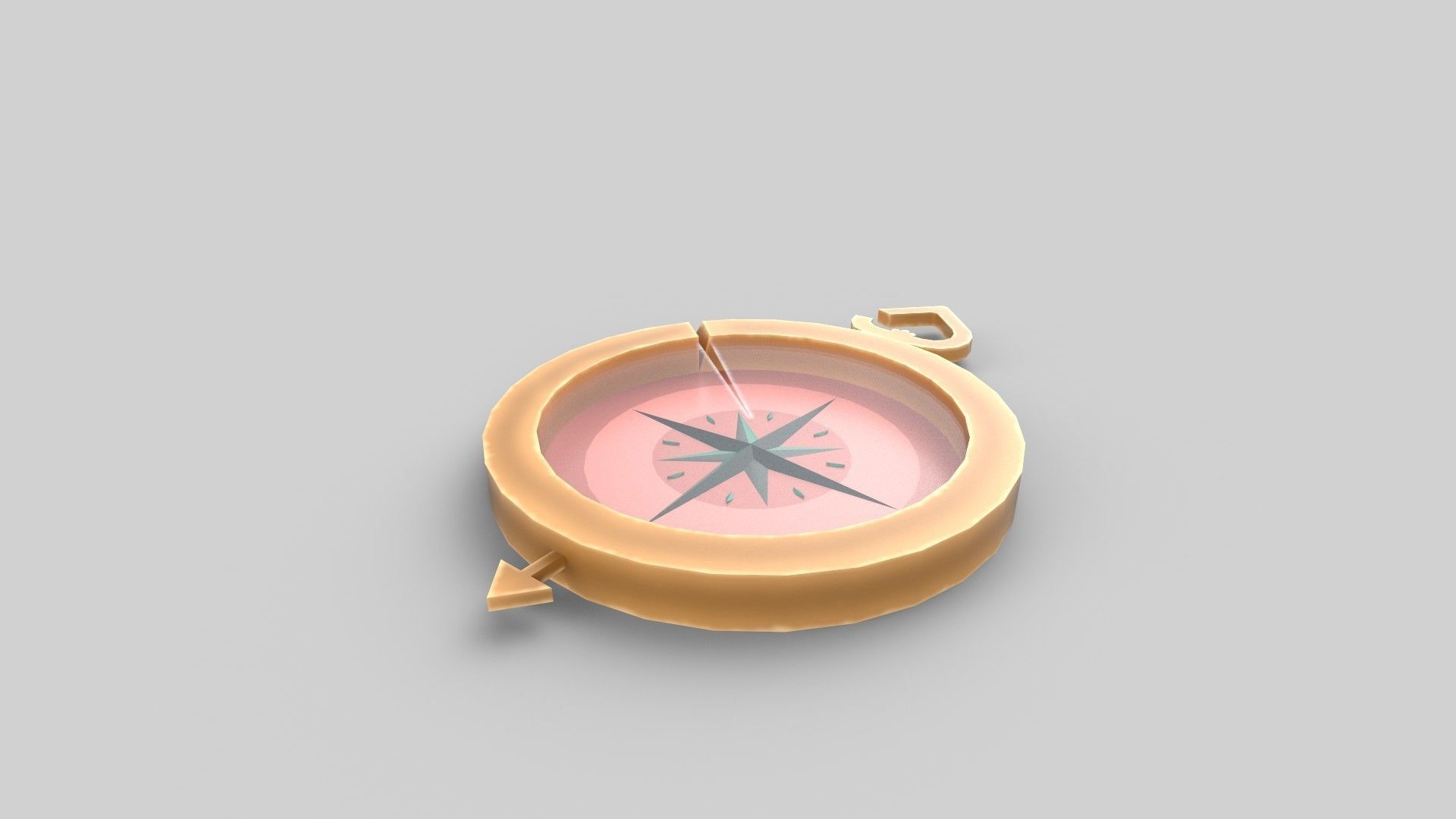 3D model Stylized compass VR / AR / low-poly | CGTrader