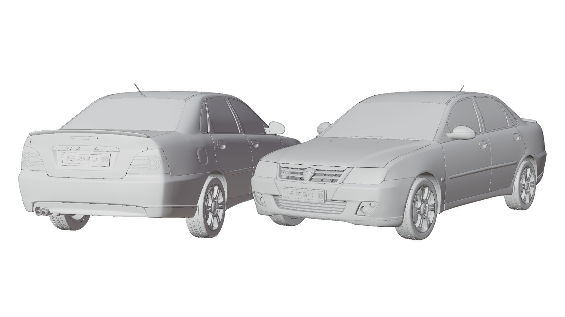 Proton Waja CPS 3D model | CGTrader