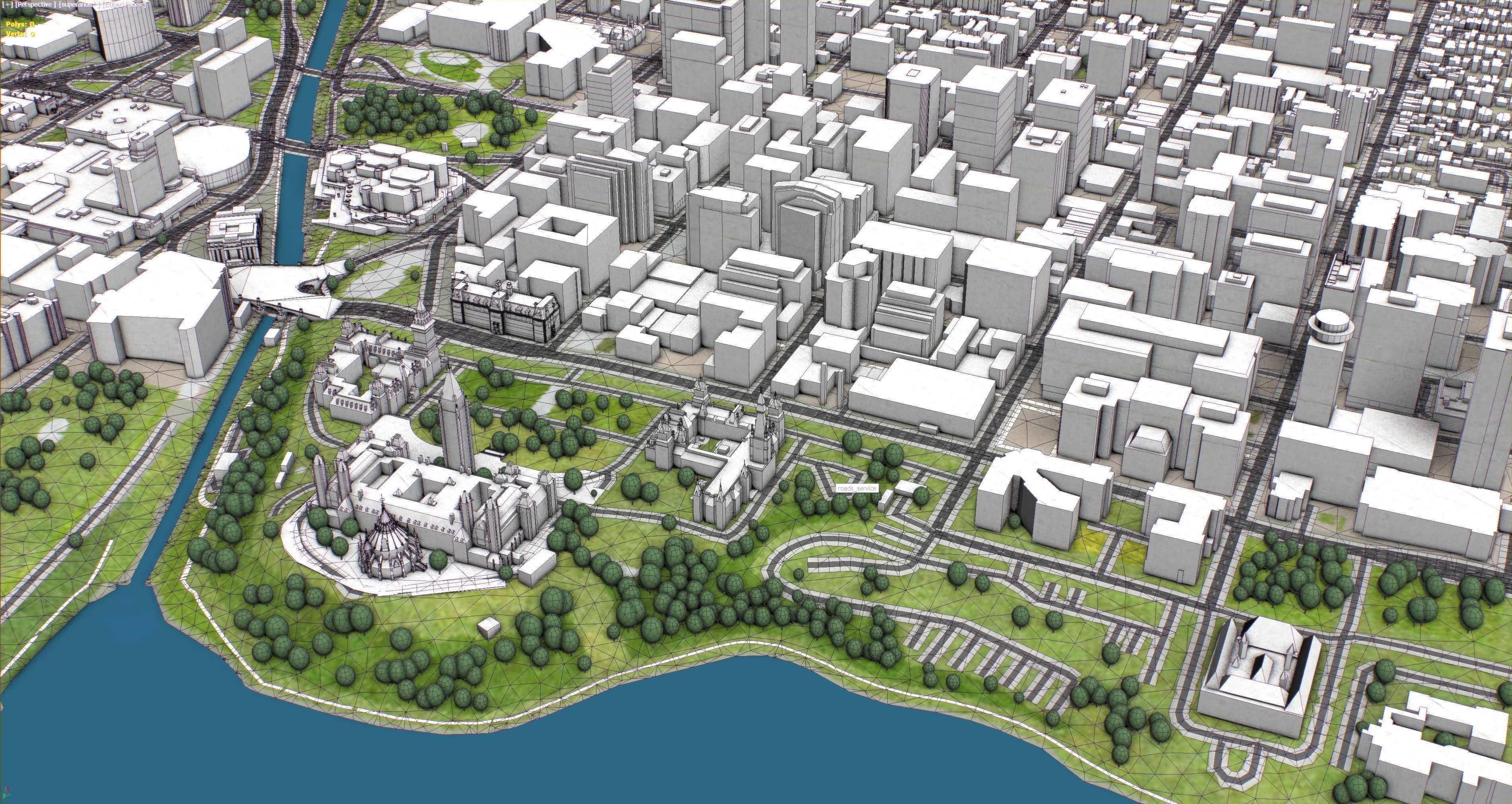 3D model Ottawa VR / AR / low-poly | CGTrader