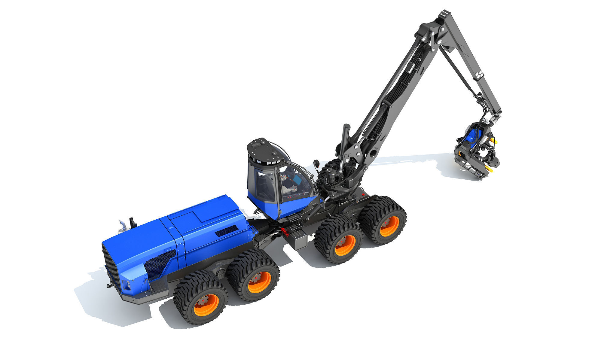Forestry Harvester 3D model | CGTrader