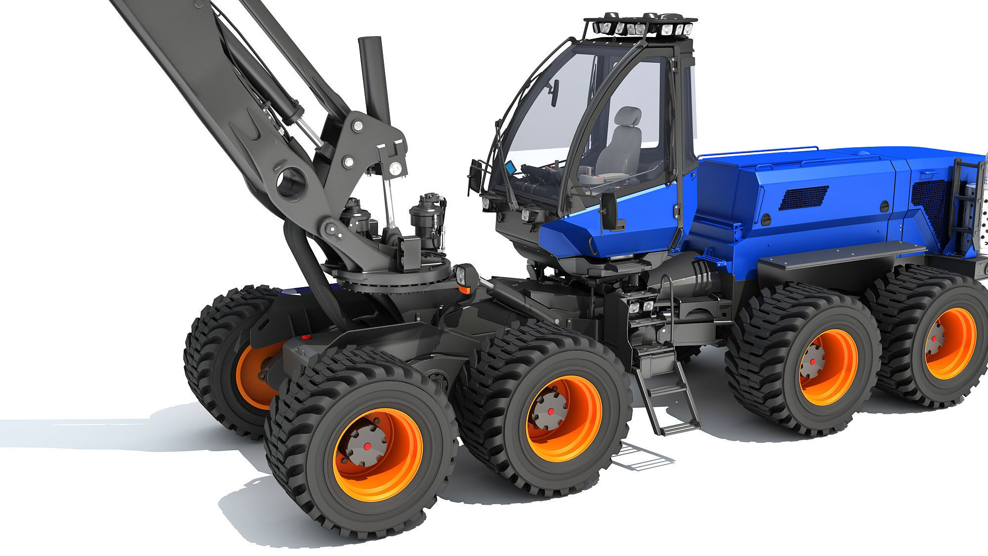 Forestry Harvester 3D model | CGTrader