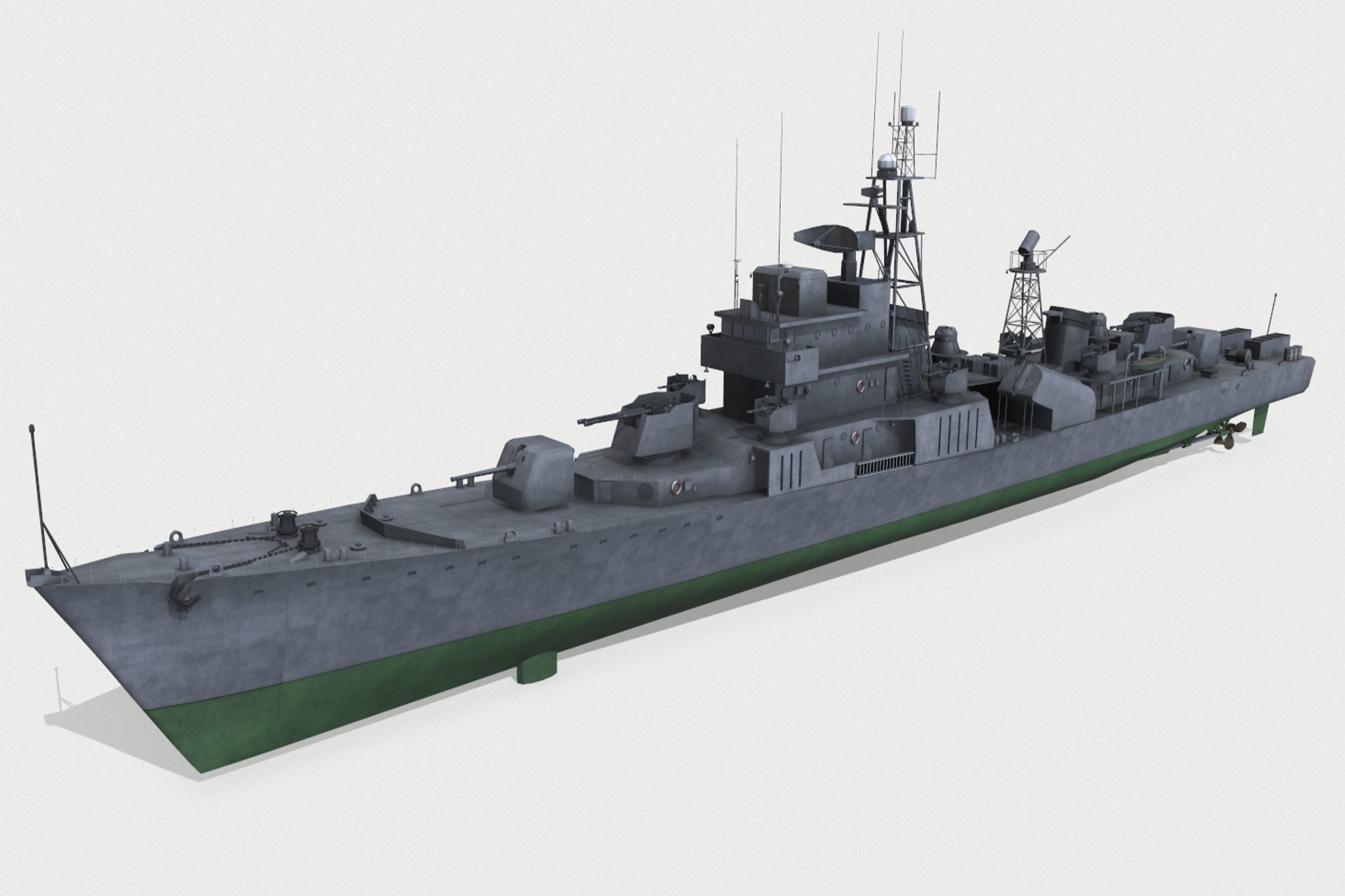 3D model Najin-class frigate VR / AR / low-poly | CGTrader