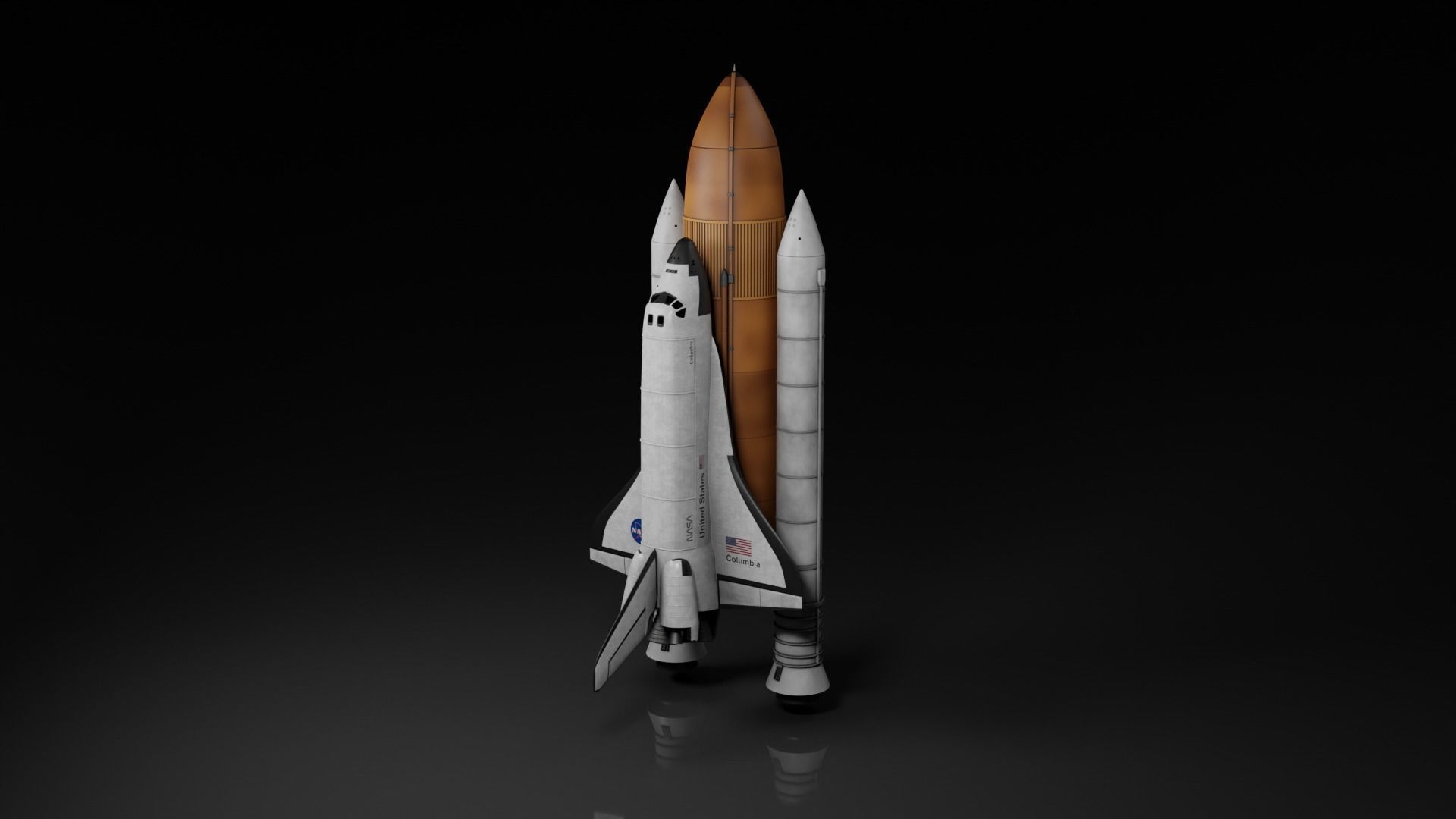 Space Shuttle 3D model animated rigged | CGTrader