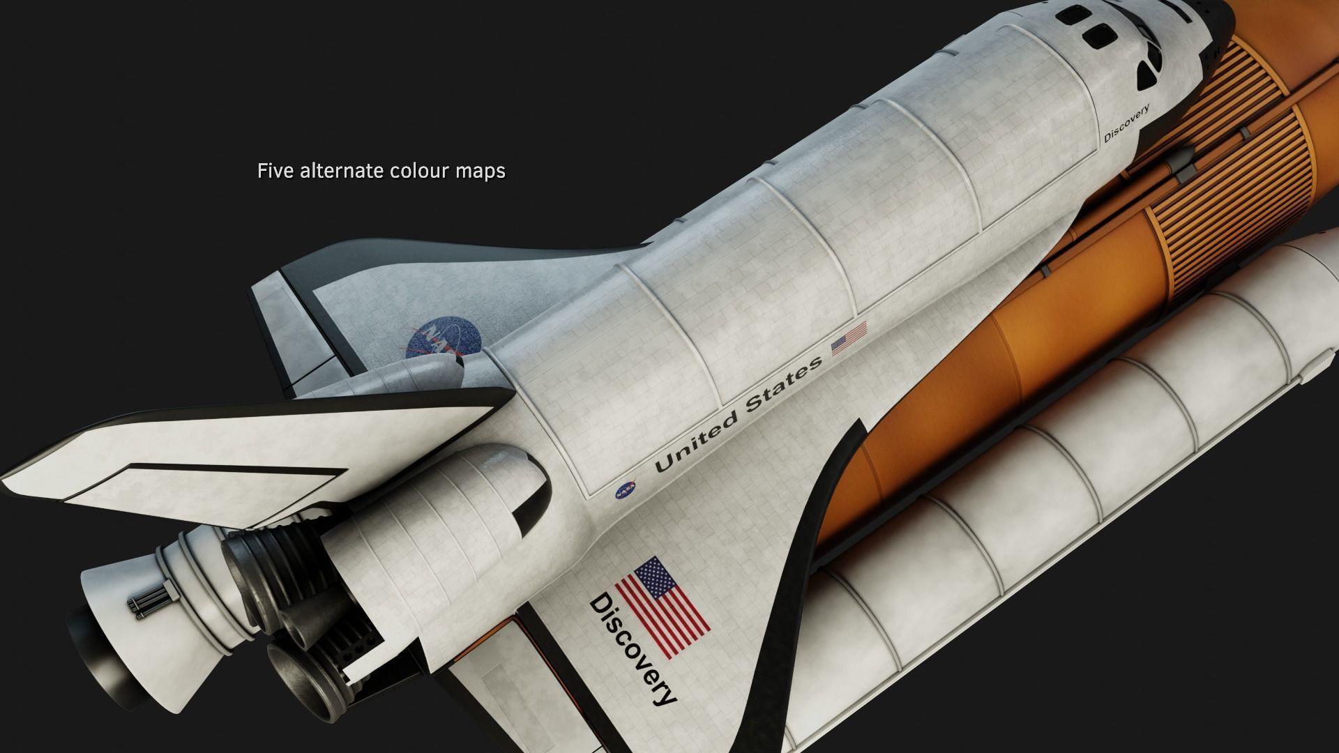Space Shuttle 3D model animated rigged | CGTrader