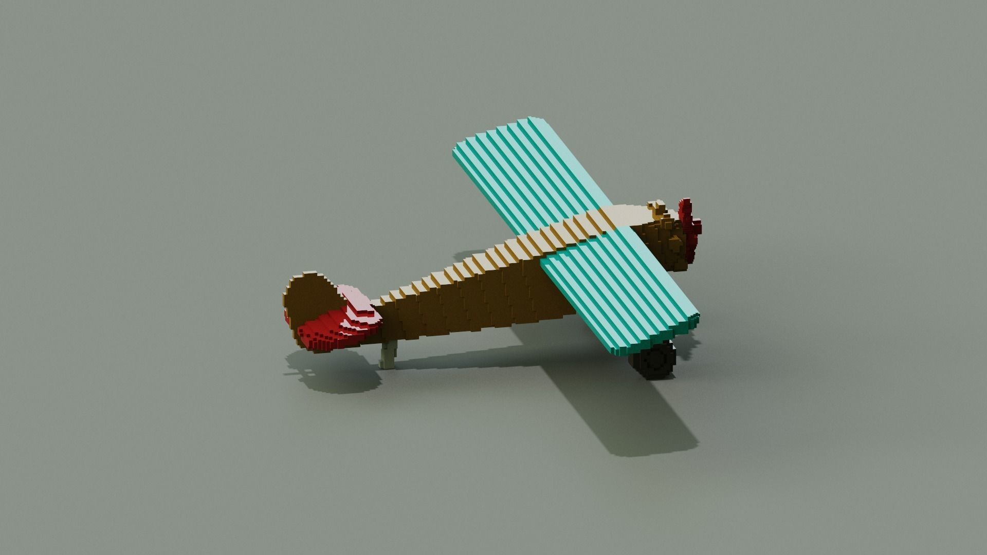 3D model Voxel Plane VR / AR / low-poly | CGTrader