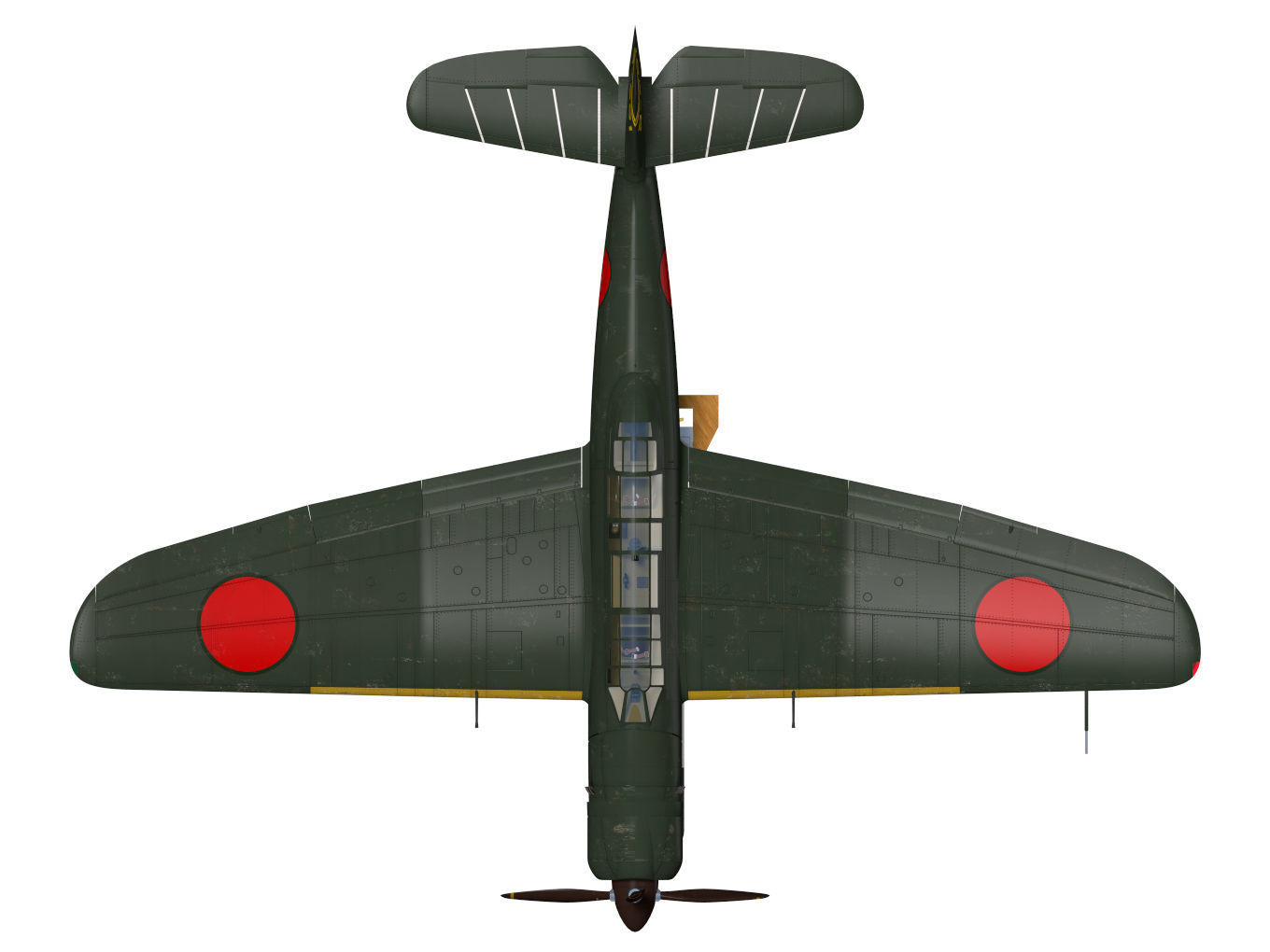 Aichi B7A Ryusei kai Grace 3D model | CGTrader