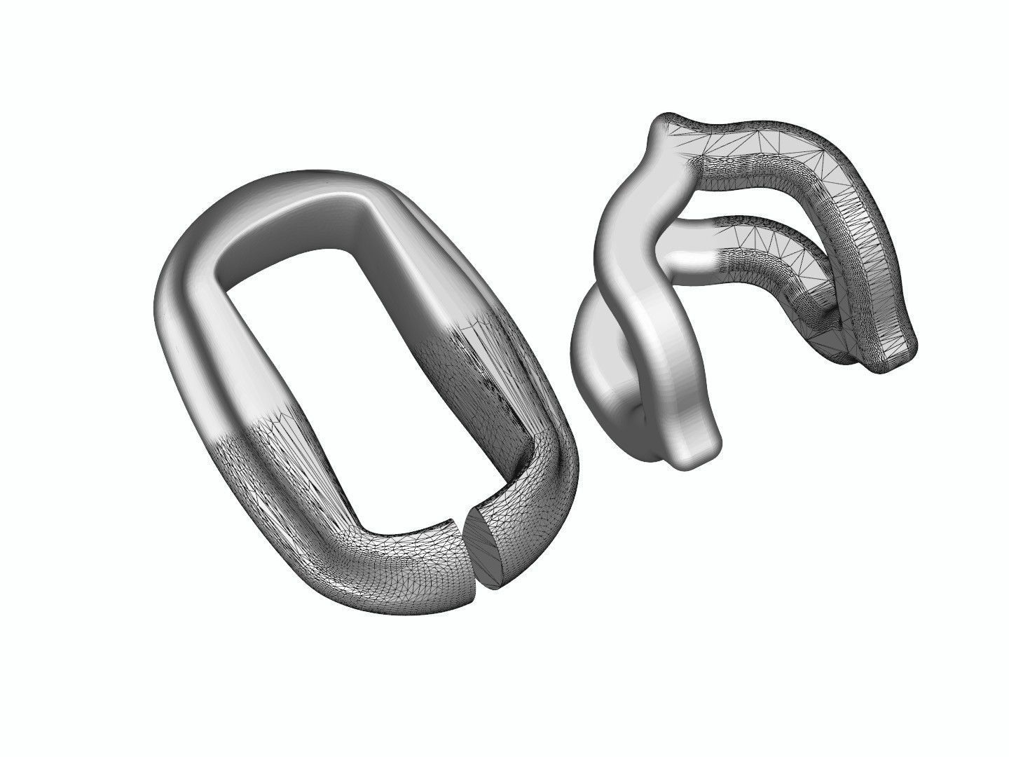 Chain Link 222 3D model 3D printable | CGTrader