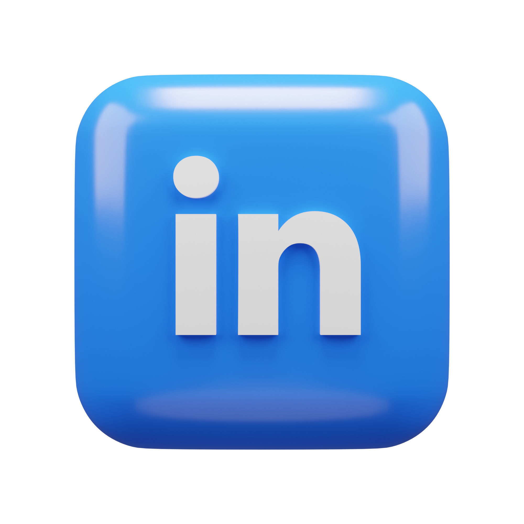 3D model LinkedIn Icon VR / AR / low-poly | CGTrader