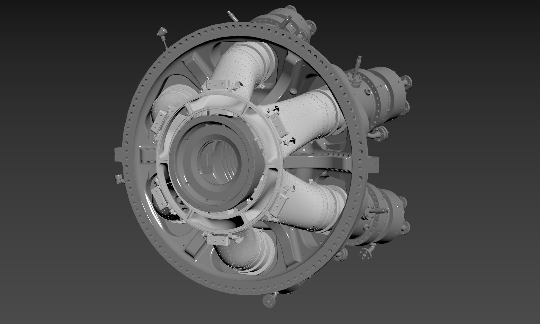 Gas turbine engine 3D model | CGTrader