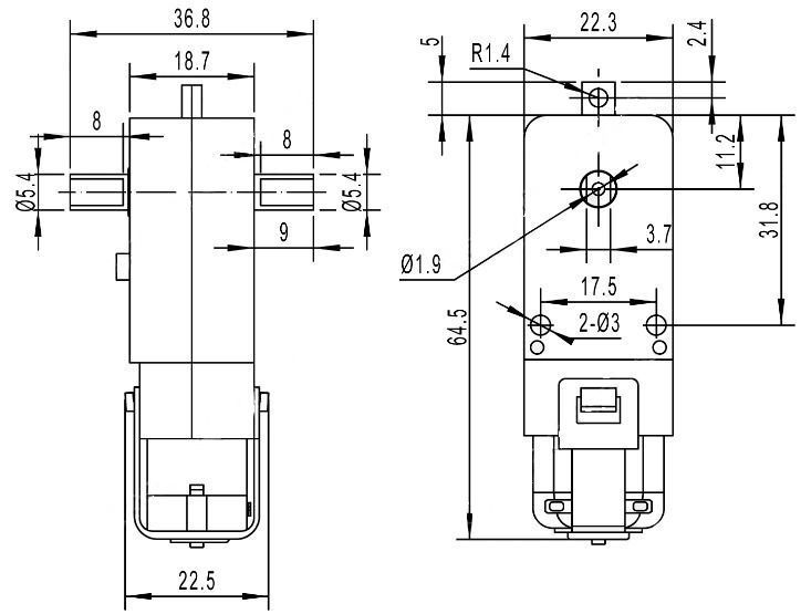 TT motor and wheel 3D model | CGTrader
