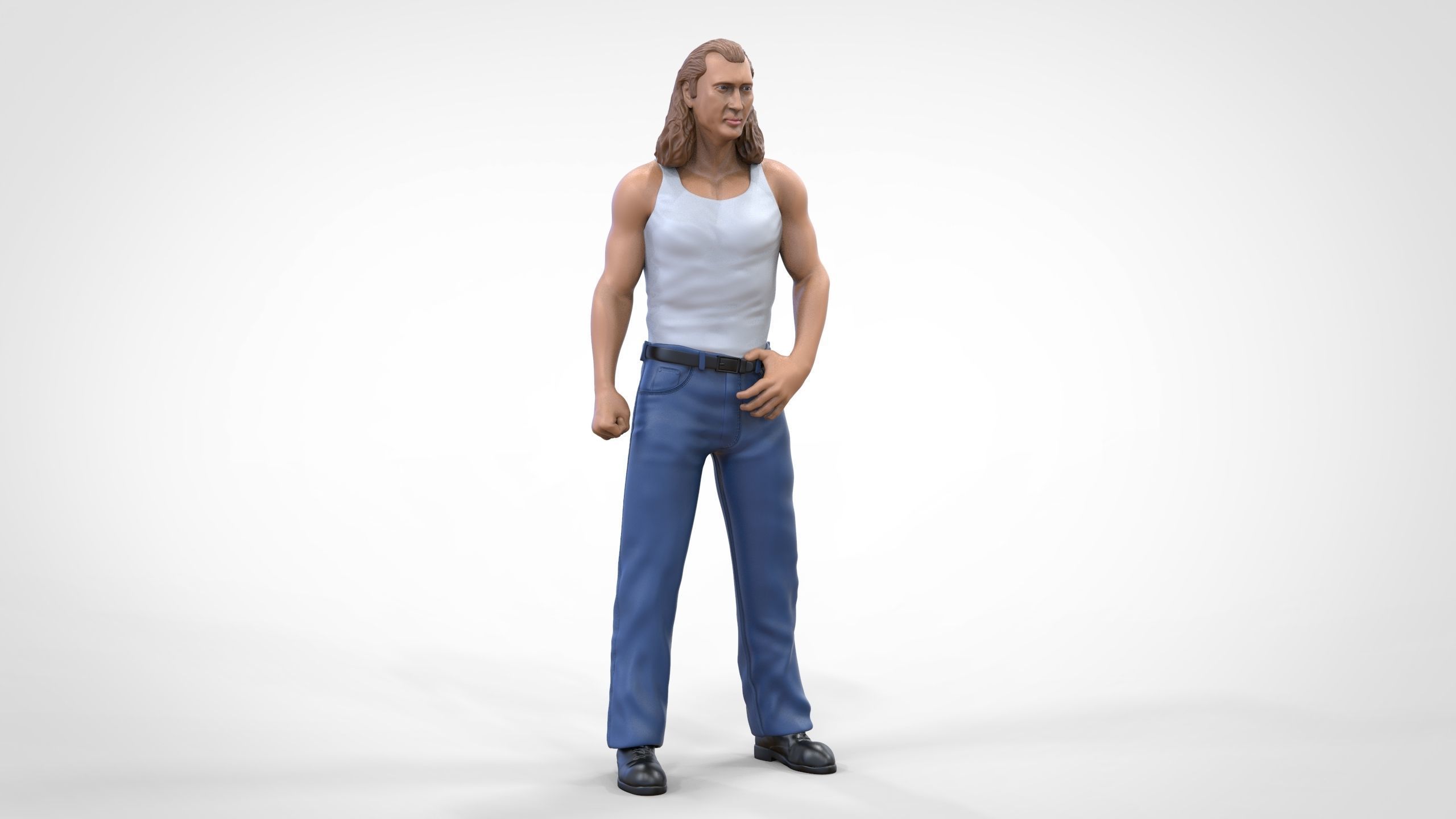 Nicolas Cage in Con Air movie 3D model 3D printable | CGTrader