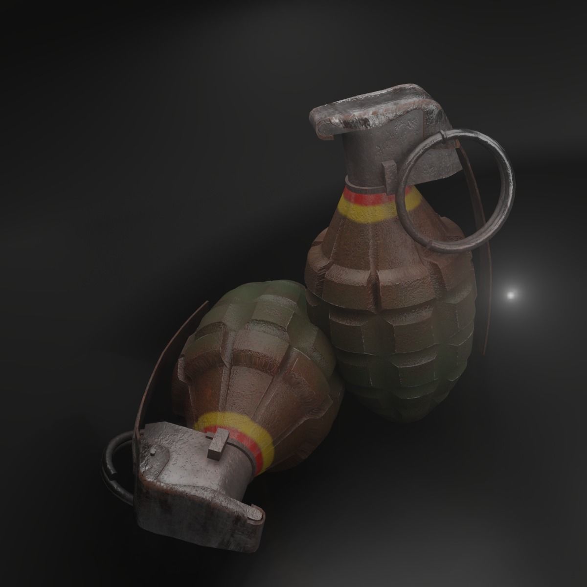 3D model grenade game ready asset VR / AR / low-poly | CGTrader
