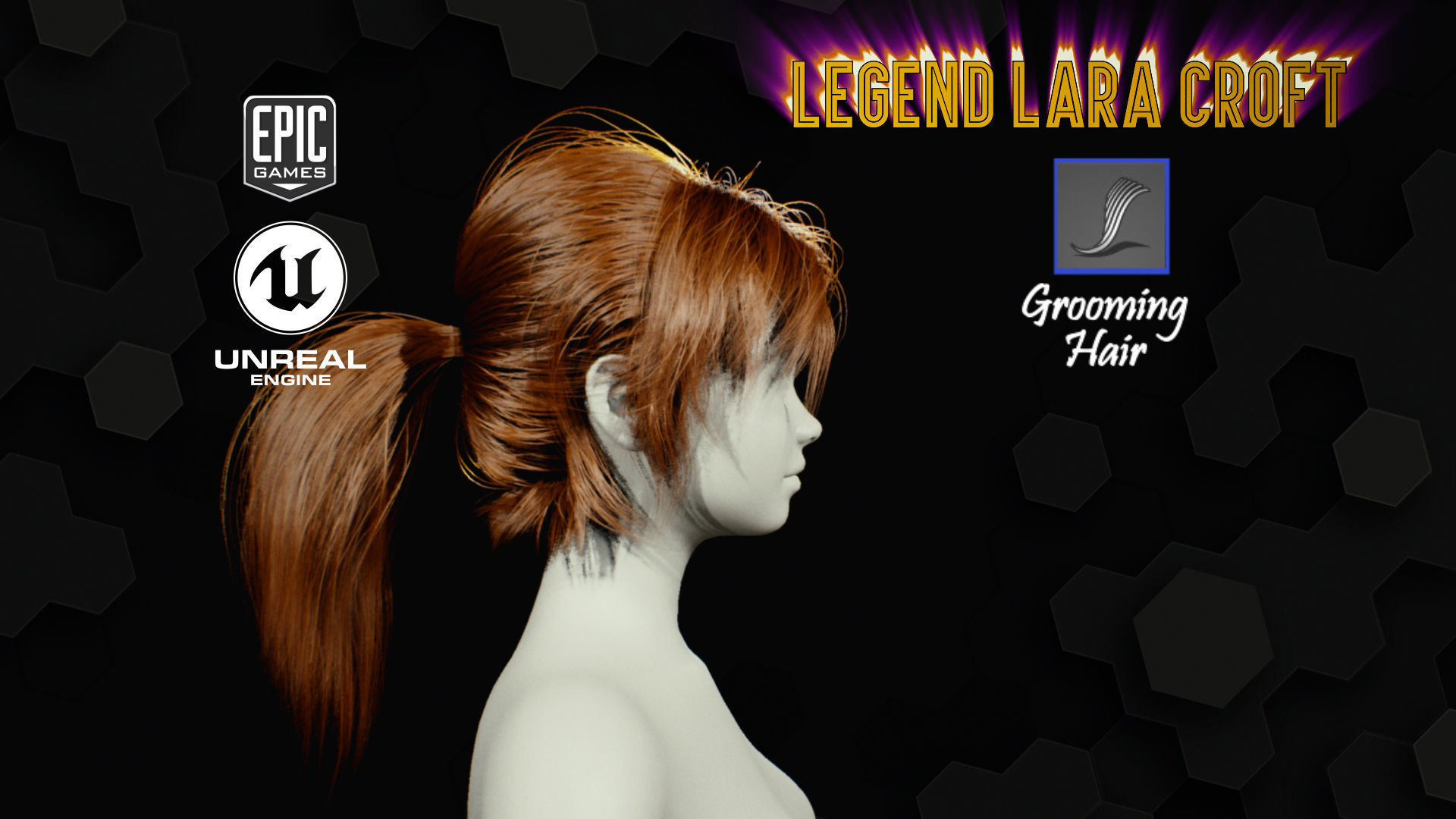 Legend Hair Groom V1 Croft 3D model | CGTrader