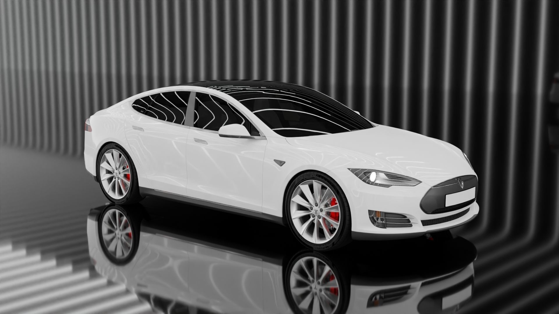 Tesla Model S car 3D model | CGTrader