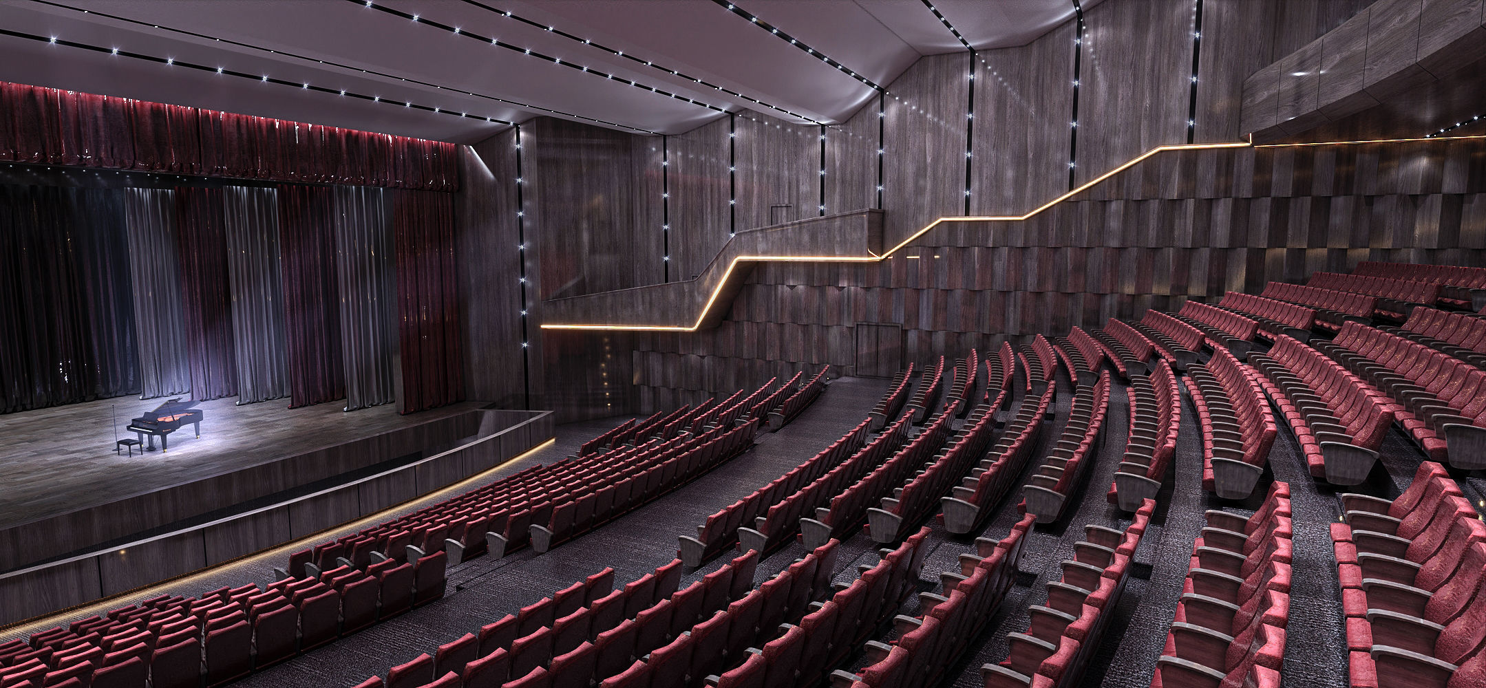 3D model Concert Hall Optimized VR / AR / low-poly | CGTrader